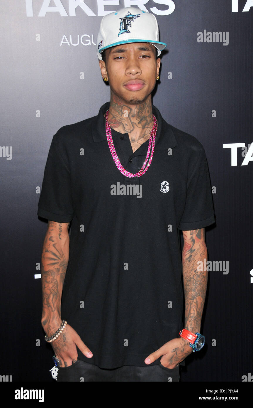 Tyga at the Los Angeles Premiere of "Takers" held at the Arclight ...