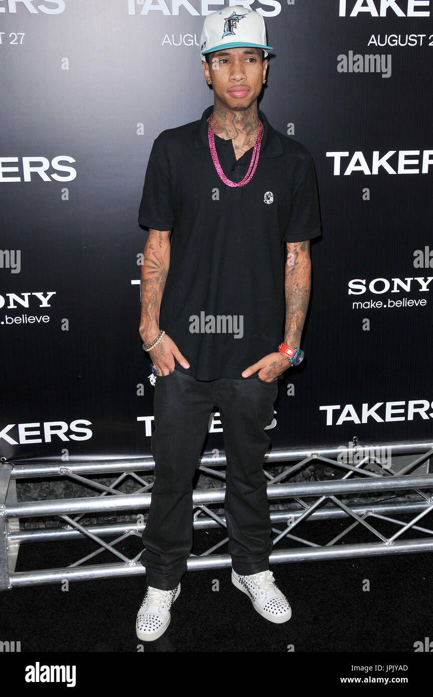 Tyga at the Los Angeles Premiere of "Takers" held at the Arclight ...