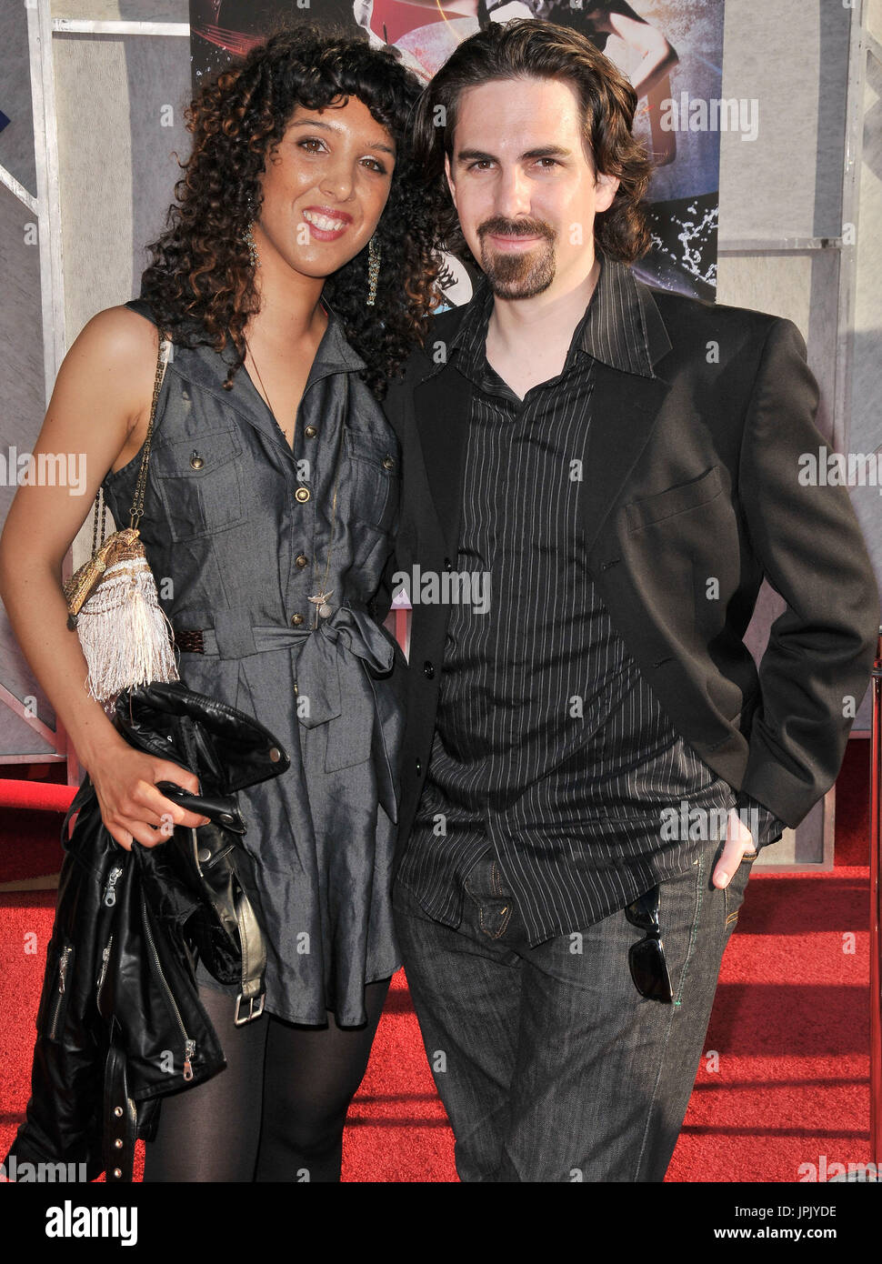 Composer Bear McCreary & Guest at the World Premiere of "Step Up 3D" held at the El Capitan ...