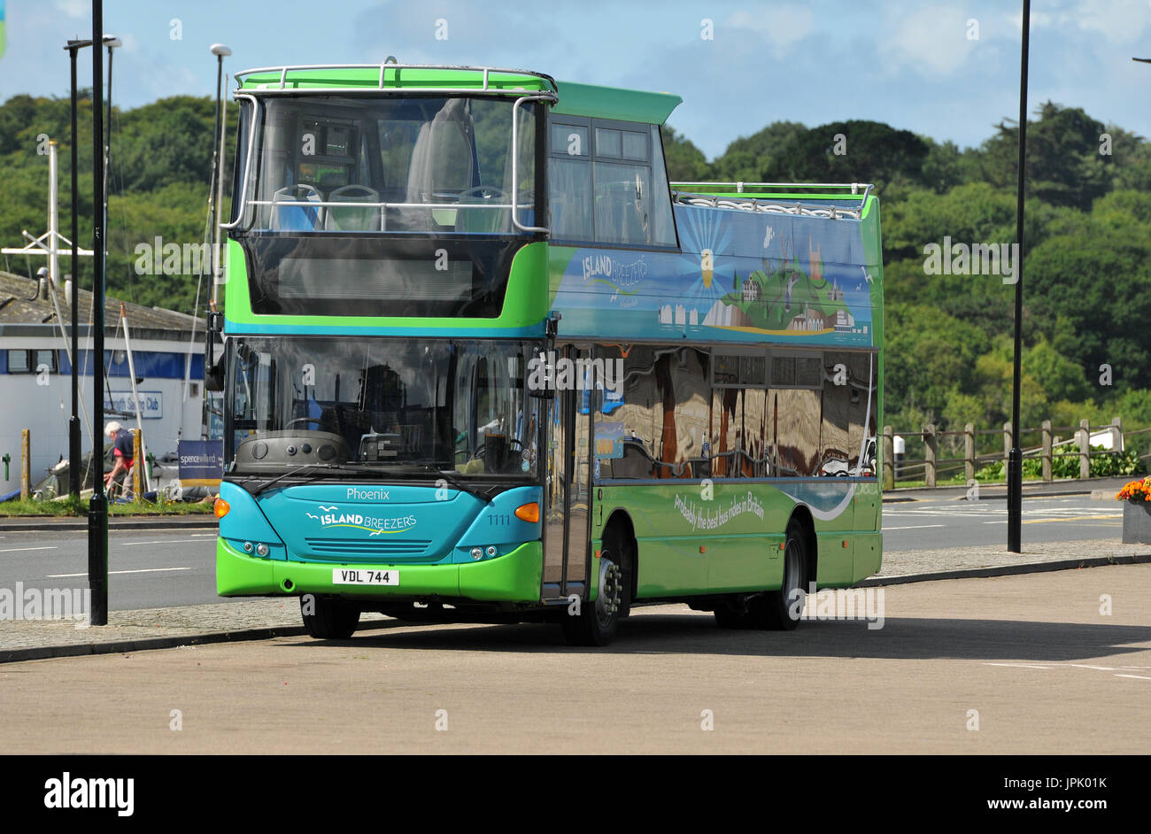 a southern Vectis bus company open topped bus on the isle of wight in ...