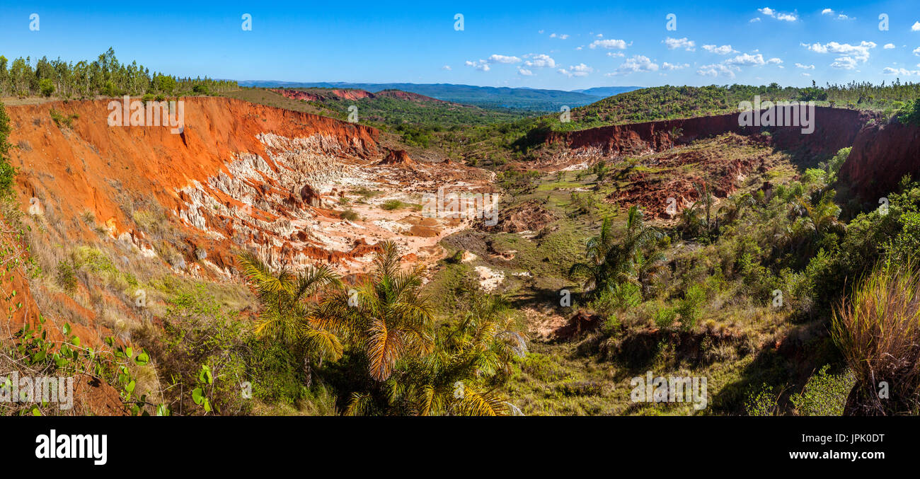 The canyon of red tsingy of Diego Suarez (Antsiranana), Madagascar ...