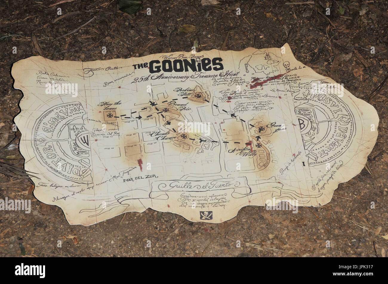 Goonies Treasure Hunt Map at "The Goonies" 25th Anniversary Great ...