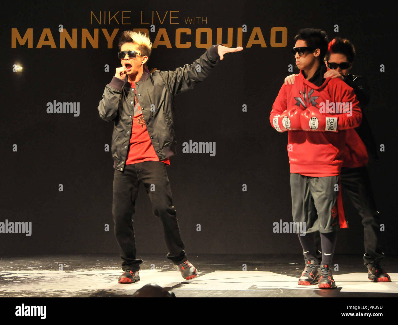 Poreotics at the Nike Live Q&A Session With Manny Pacquaio held at the ...