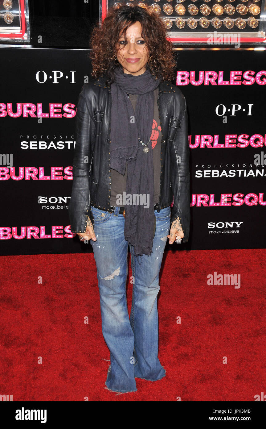 Linda Perry at the Los Angeles Premiere of BURLESQUE held at The ...