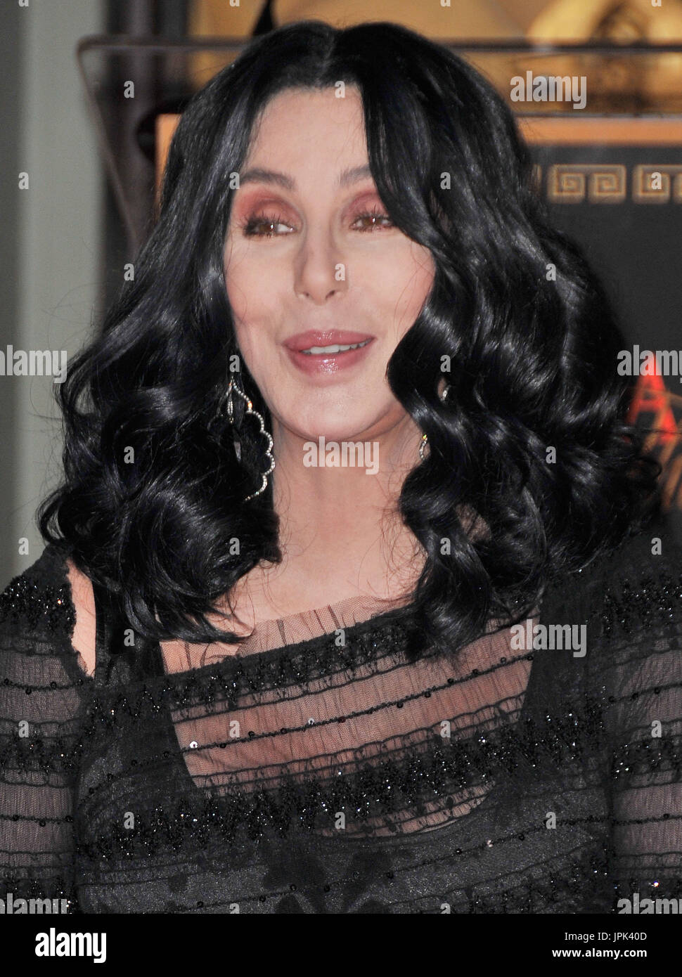 Cher at Cher's Hand and Footprint Ceremony held at the Grauman's ...