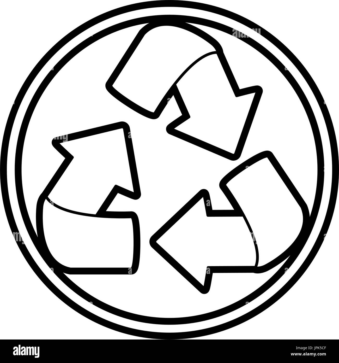 Recycle Clip Art Black And White