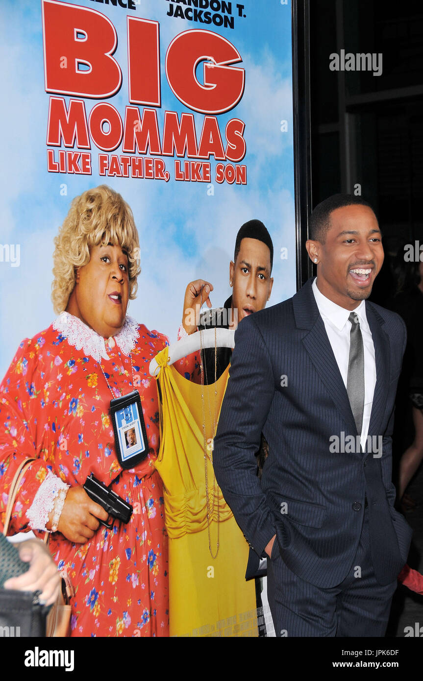 Brandon T. Jackson at the Los Angeles Premiere of "Big Mommas Like ...