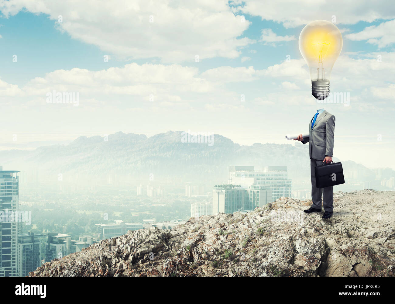 Man of creative ideas Stock Photo - Alamy