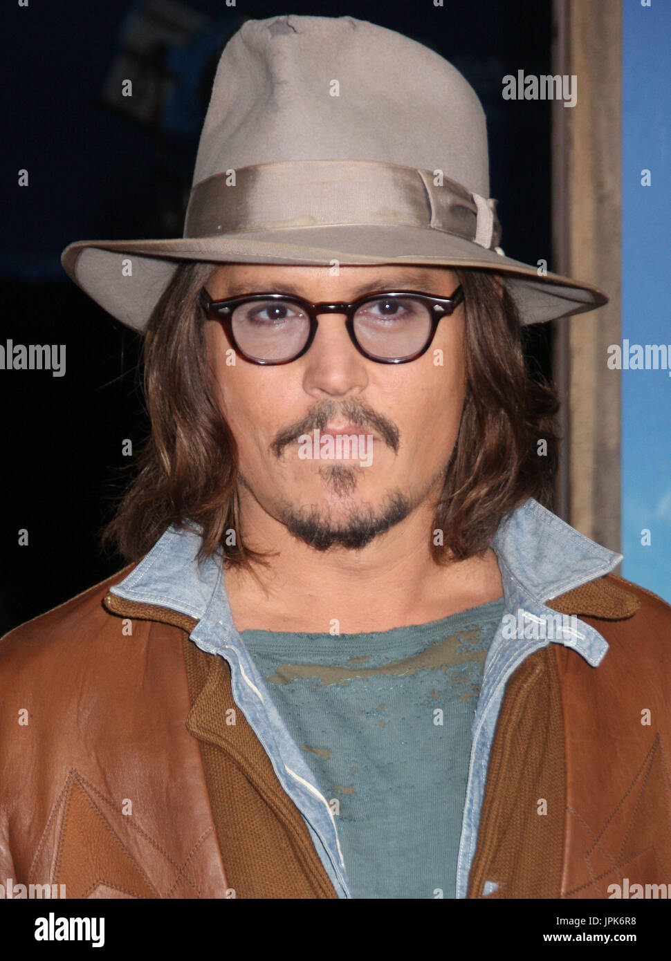 Johnny Depp at the Los Angeles Premiere of RANGO held at the Regency ...