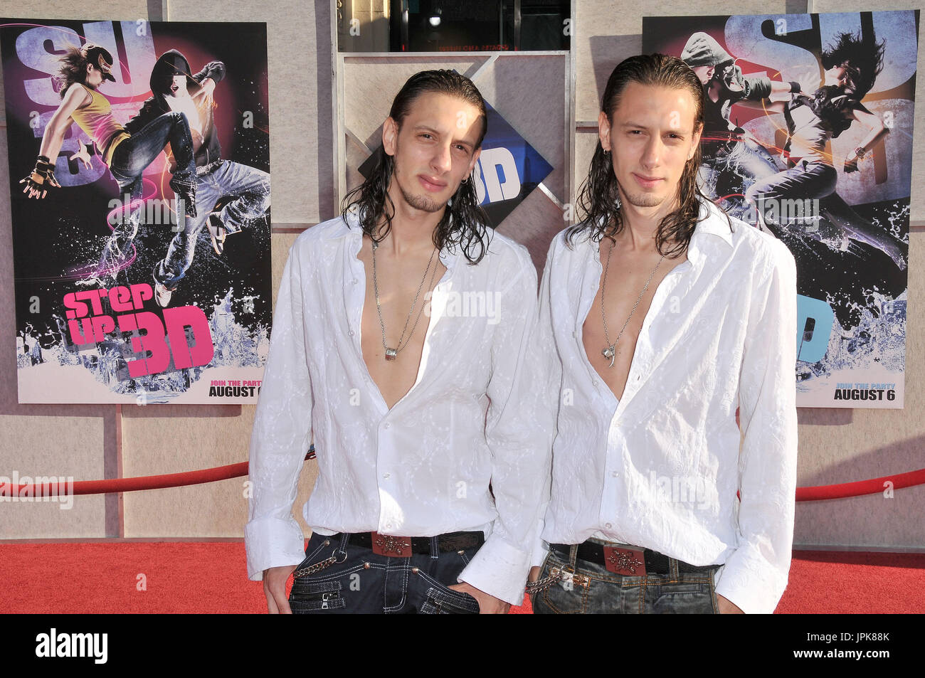 Martin Lombard & Facundo Lombard at the World Premiere of "Step Up 3D" held at the El Capitan ...