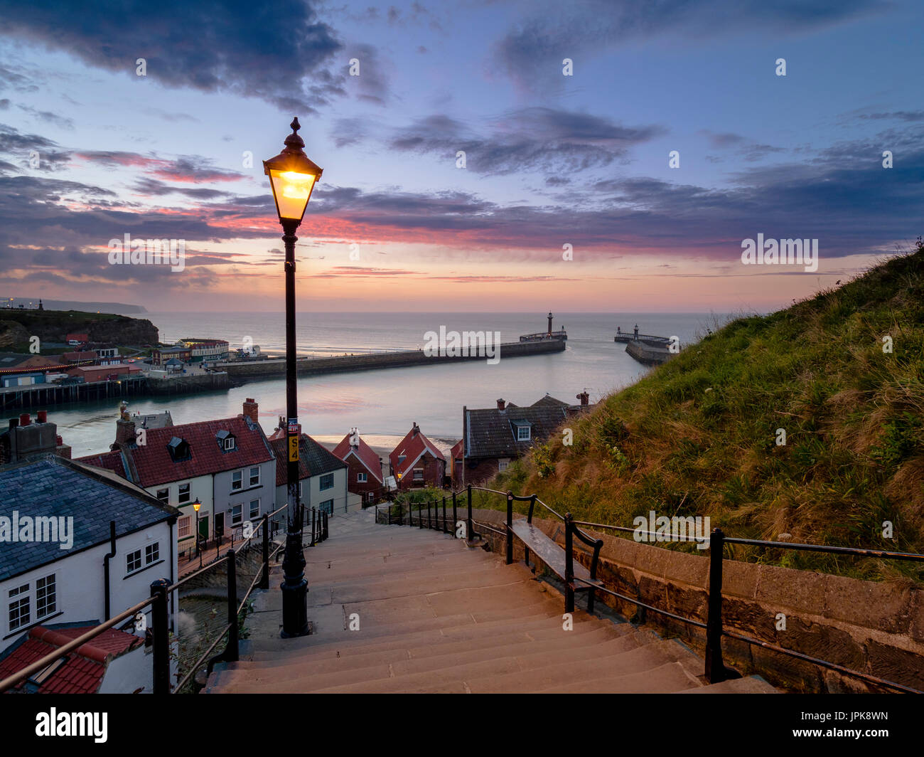 Whitby 199 steps hi-res stock photography and images - Alamy