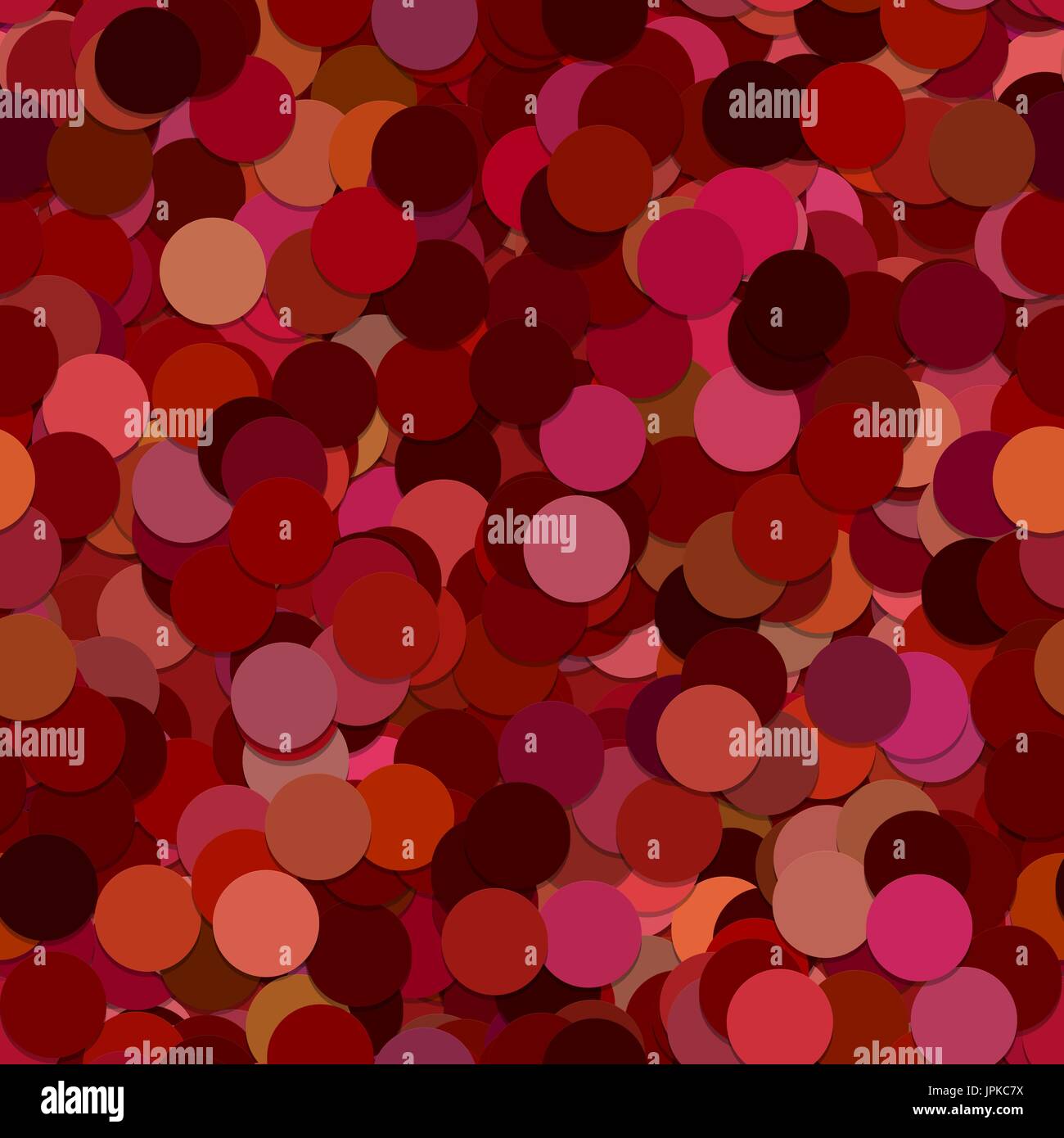 Repeating abstract dot pattern background - vector illustration from circles in maroon tones ...