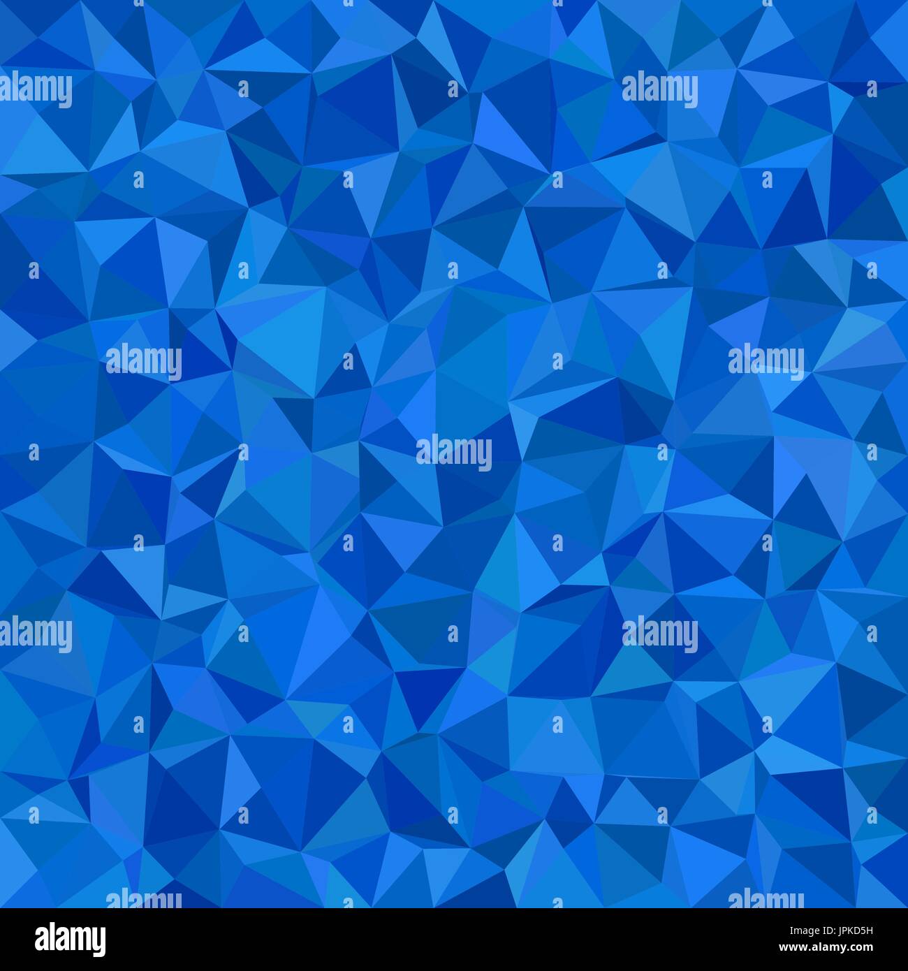 Blue triangle tile mosaic background - polygon vector illustration from ...