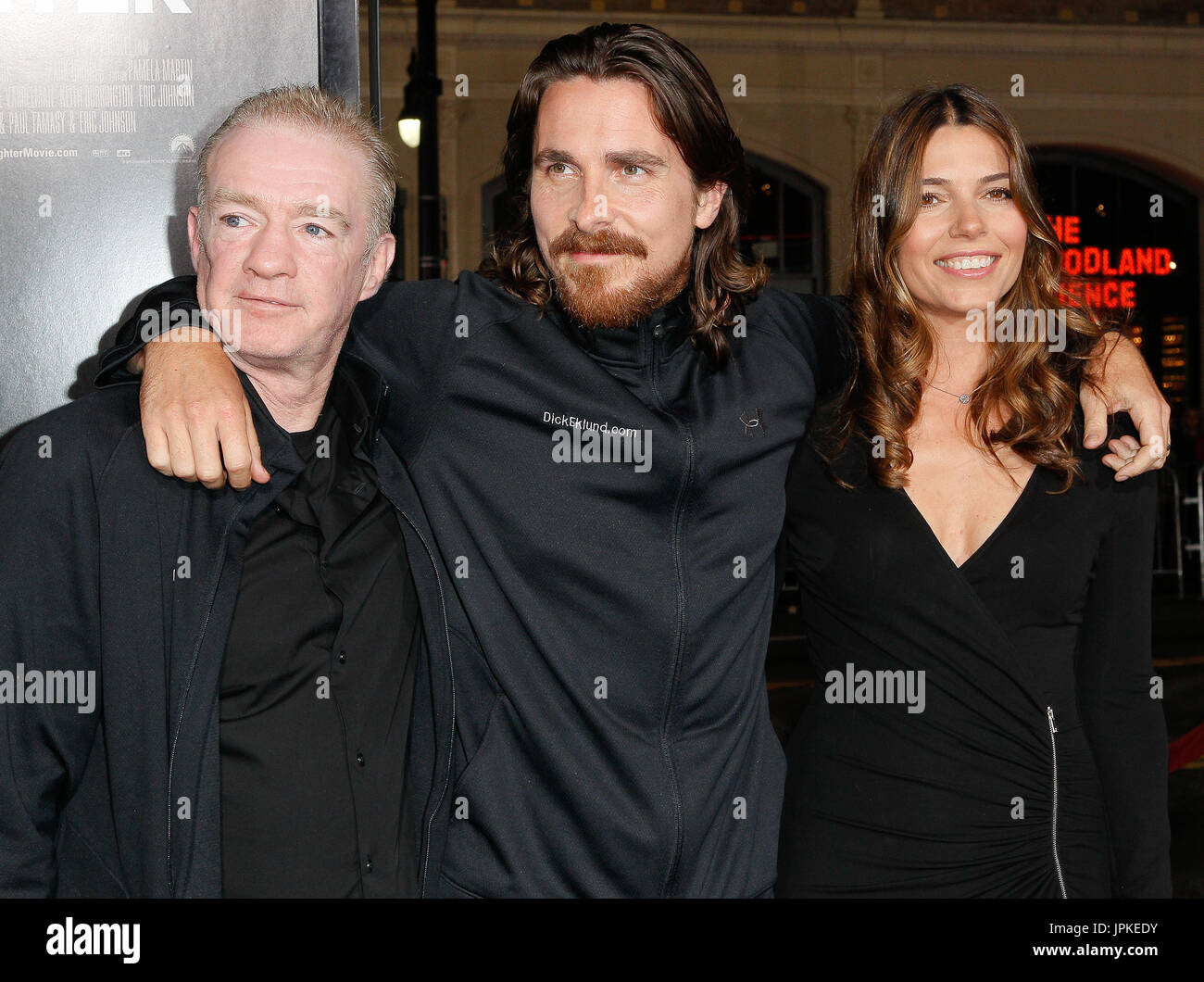 Dicky Eklund, Christian Bale and Sibi Blazic at the Los Angeles ...
