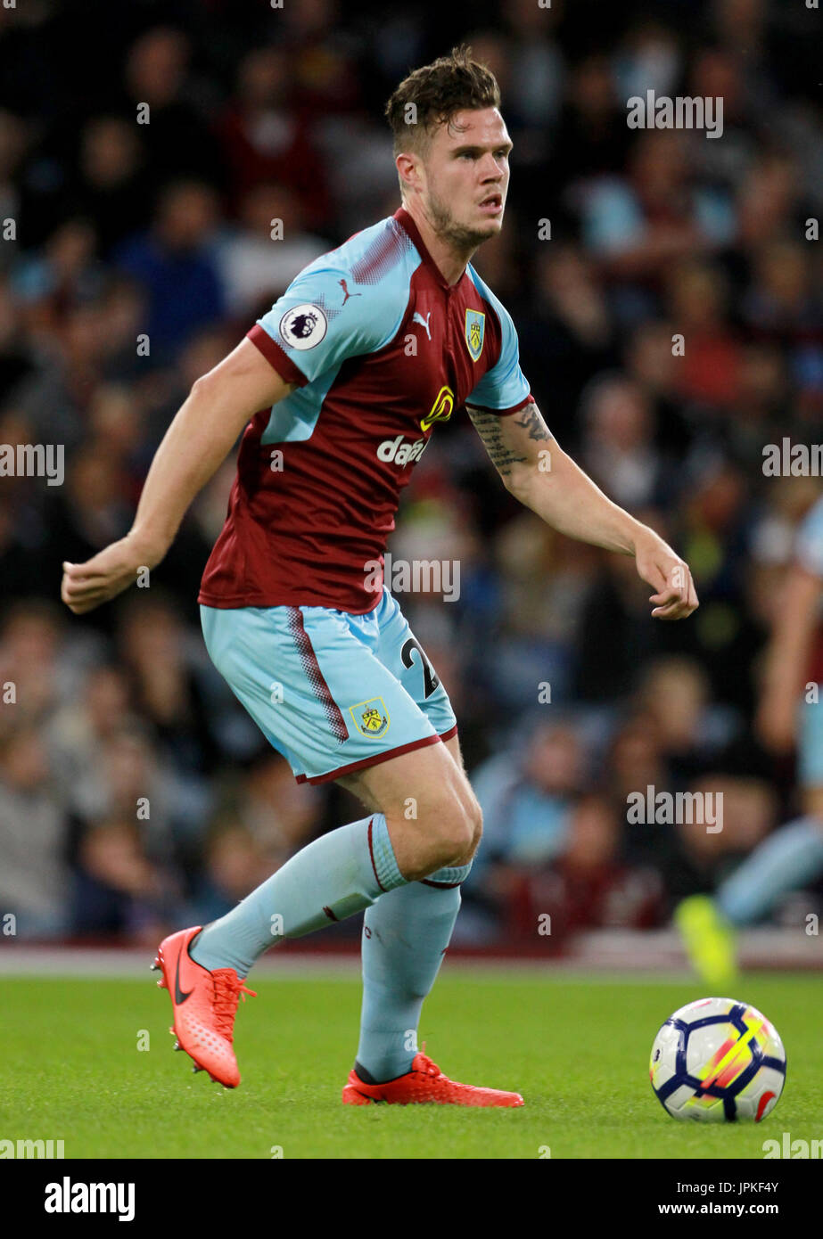 Burnley's Kevin Long during the pre-season friendly match at Turf Moor ...