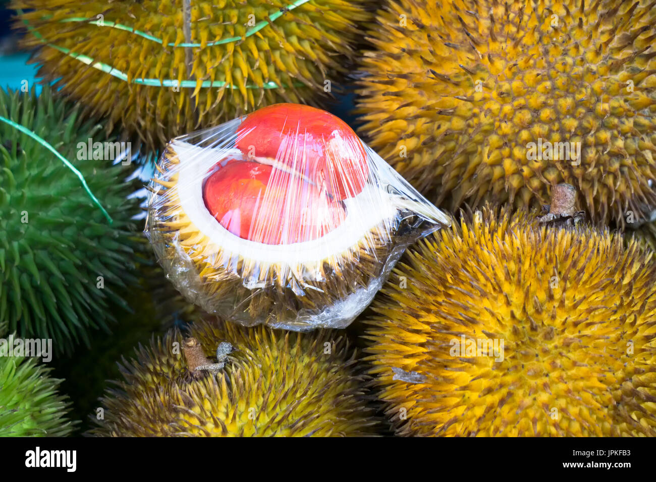 Tropical fruit malaysia durian in hi-res stock photography and images ...