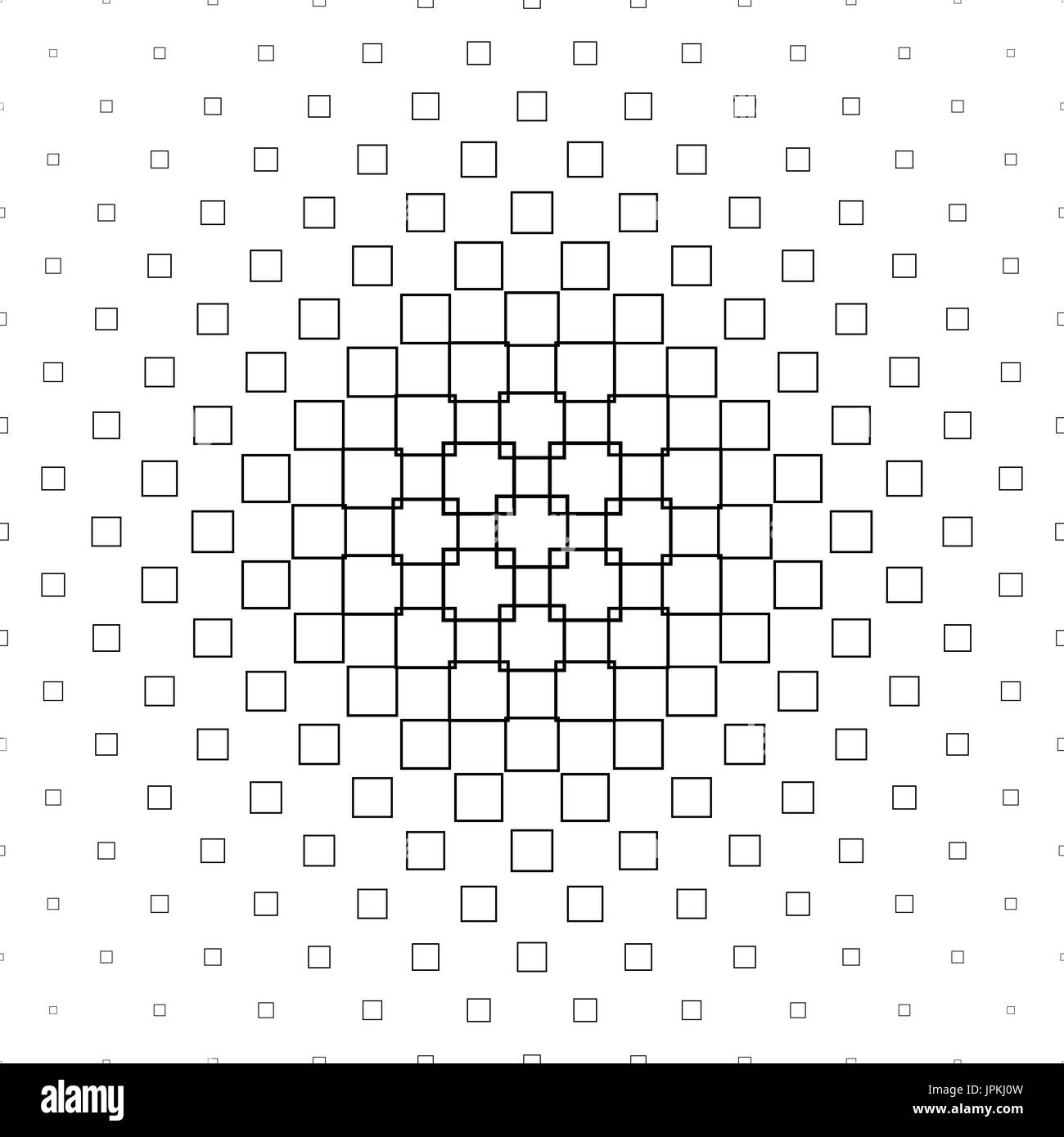 Black and white square pattern - abstract vector background design ...