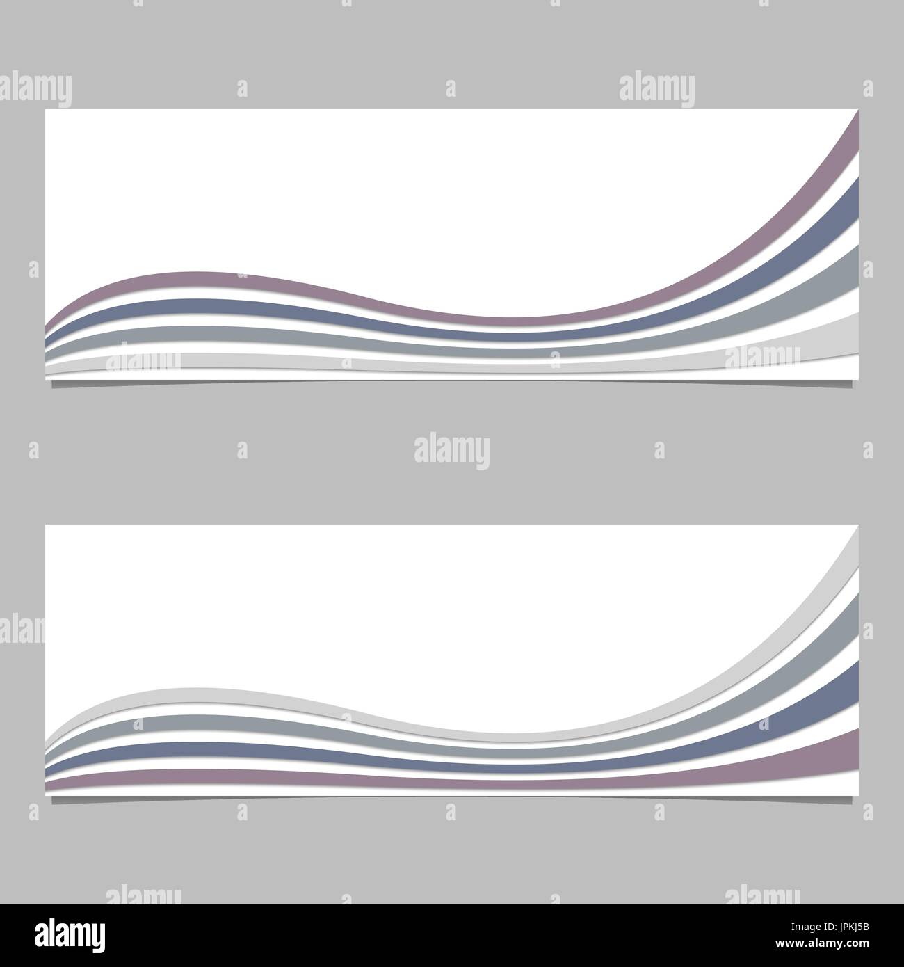 Banner design from wavy stripes - vector illustration Stock Vector ...