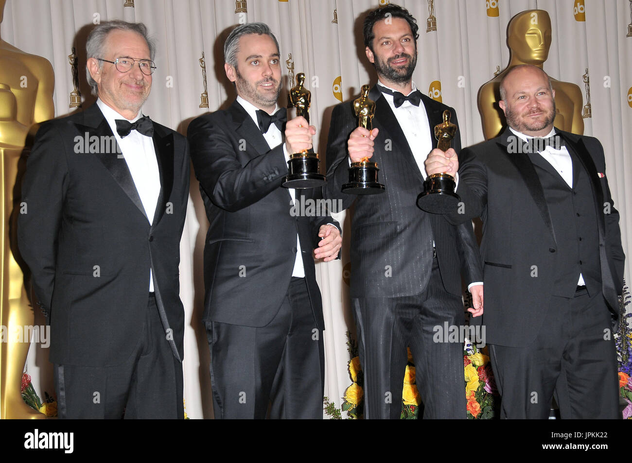 Steven Spielberg, Producers Emile Sherman, Iain Canning, and Gareth ...