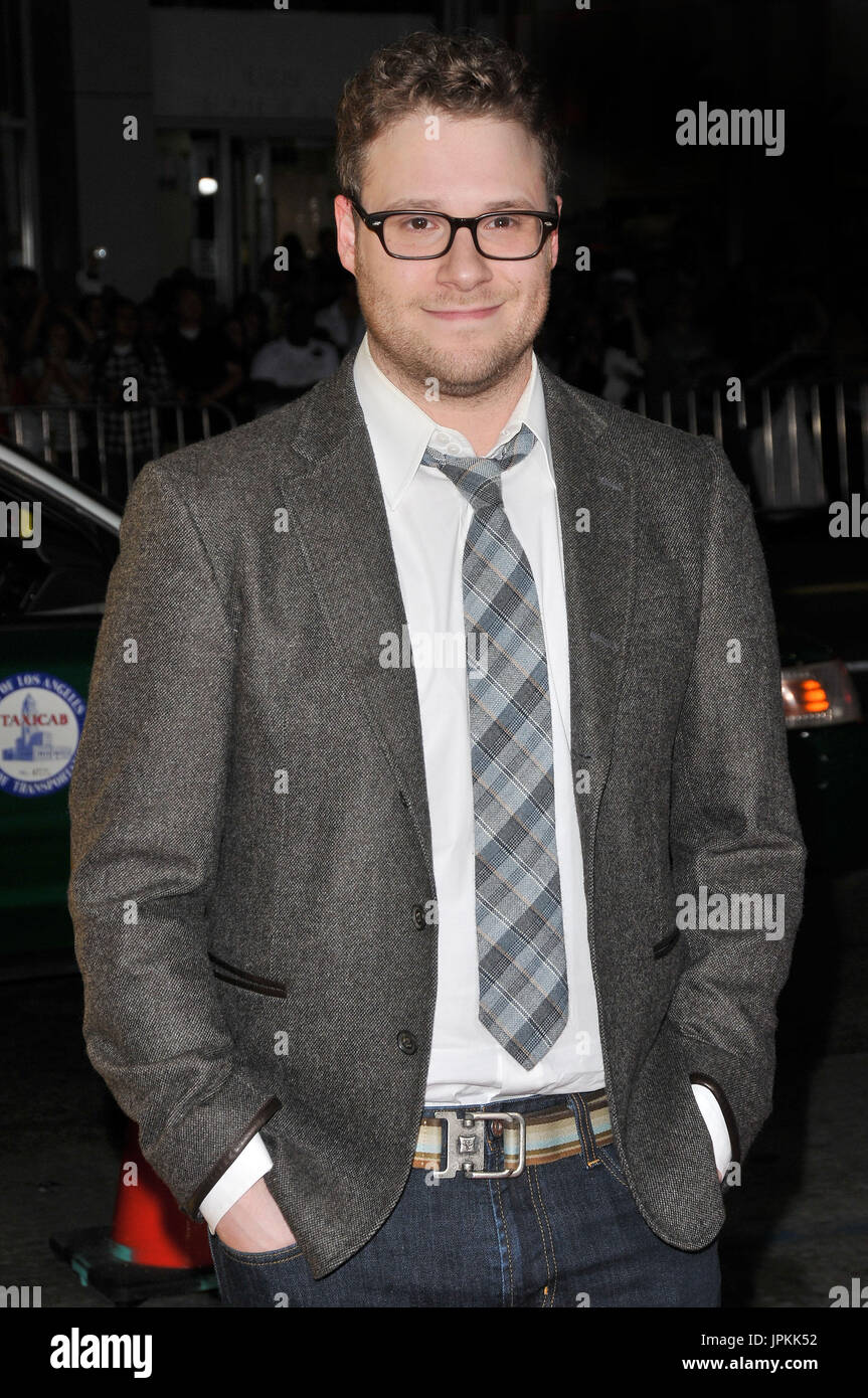 Seth Rogen at the American Premiere of "Paul" held at the Grauman's ...