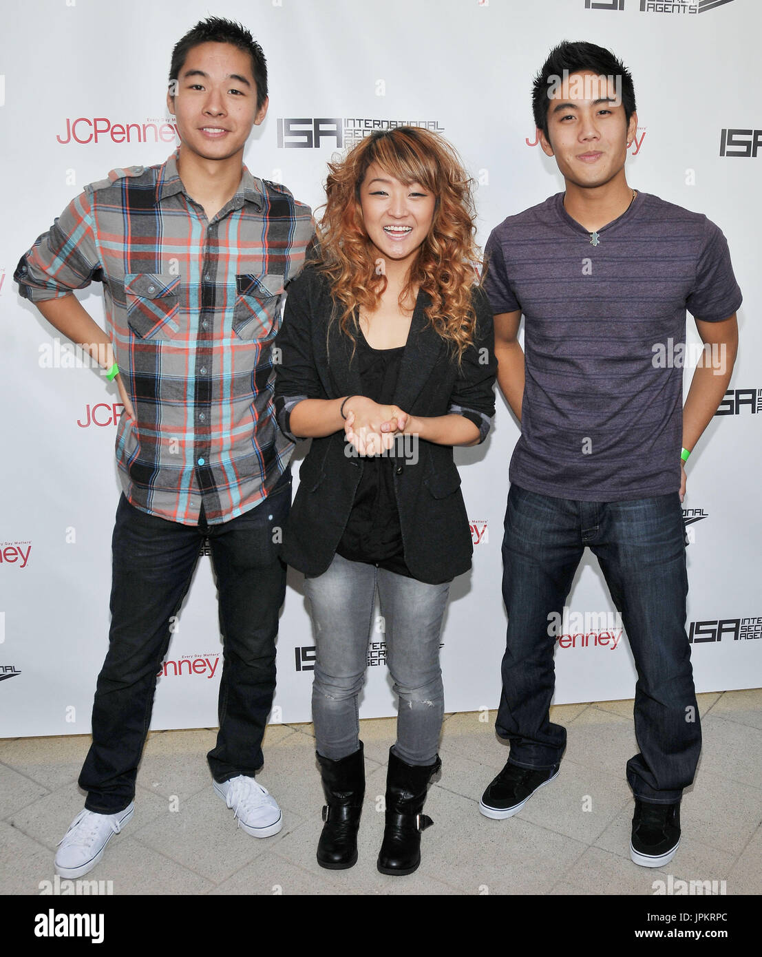 Kevin Wu AKA KevJumba, Lydia Paek & Ryan Higa AKA NigaHiga at the ISA International Secret ...