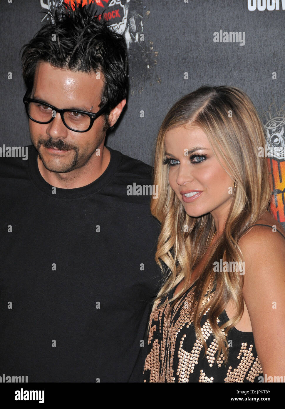 Rob Patterson & Carmen Electra at the GUITAR HERO WARRIORS OF ROCK ...