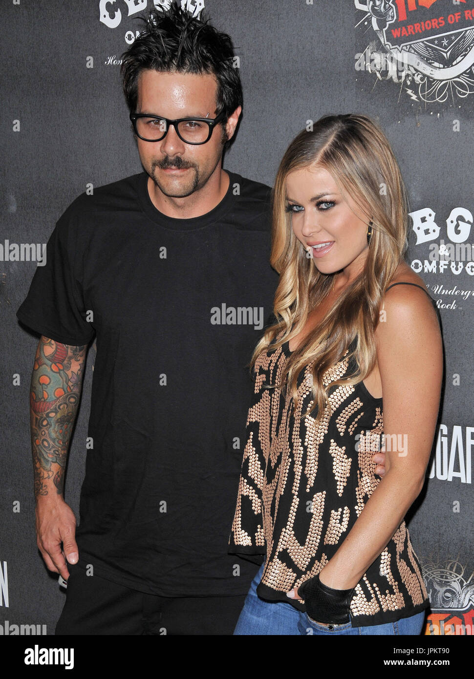 Rob Patterson & Carmen Electra at the GUITAR HERO WARRIORS OF ROCK ...