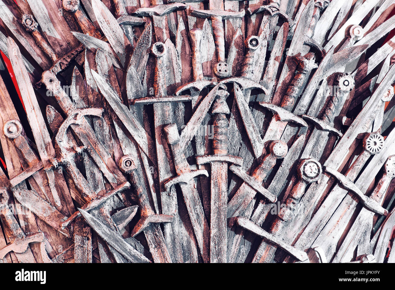 Metal knight swords background. Close up. The concept Knights Stock ...