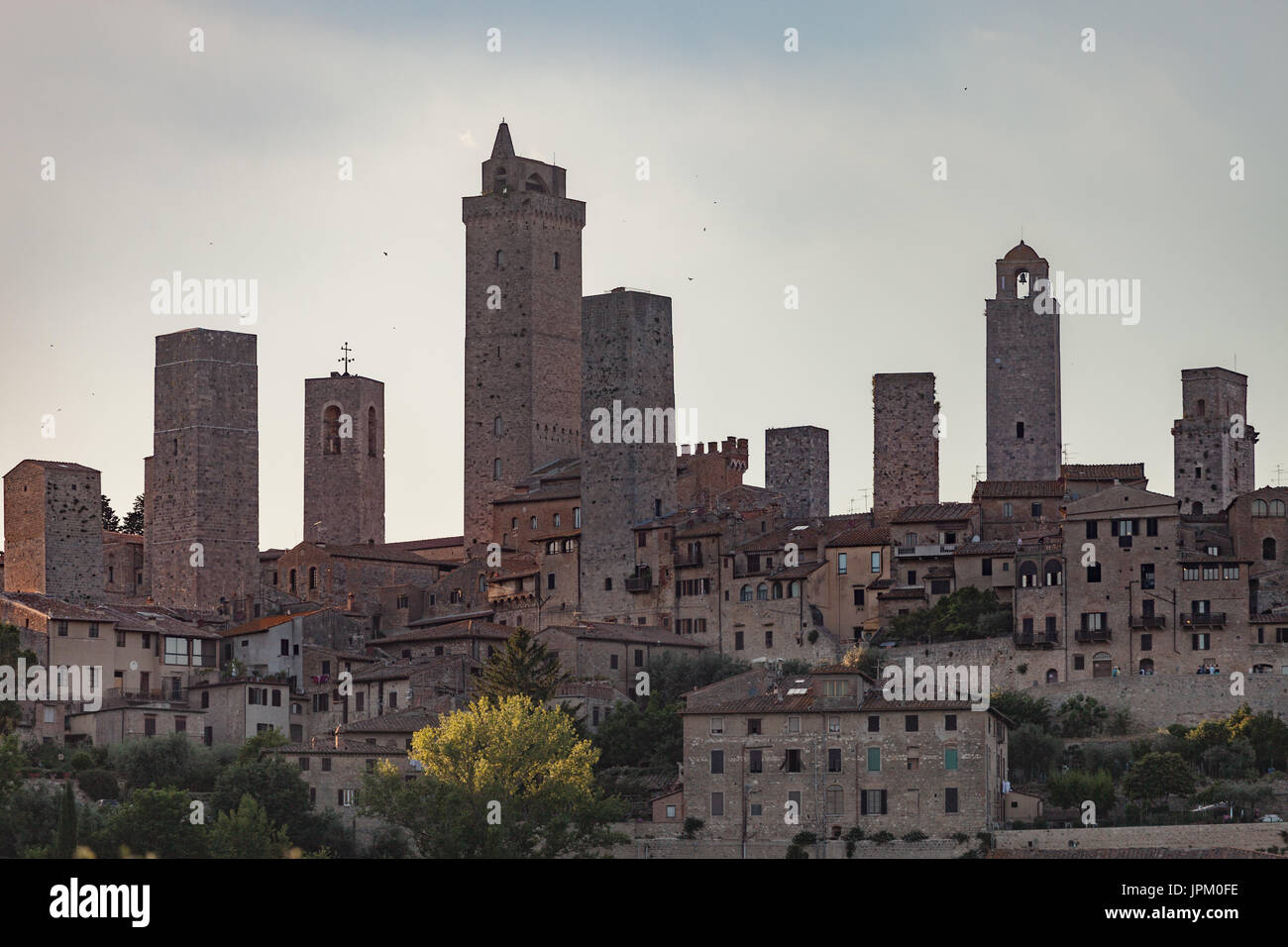 San gimignano historic medieval village with iconic towers hi-res stock ...