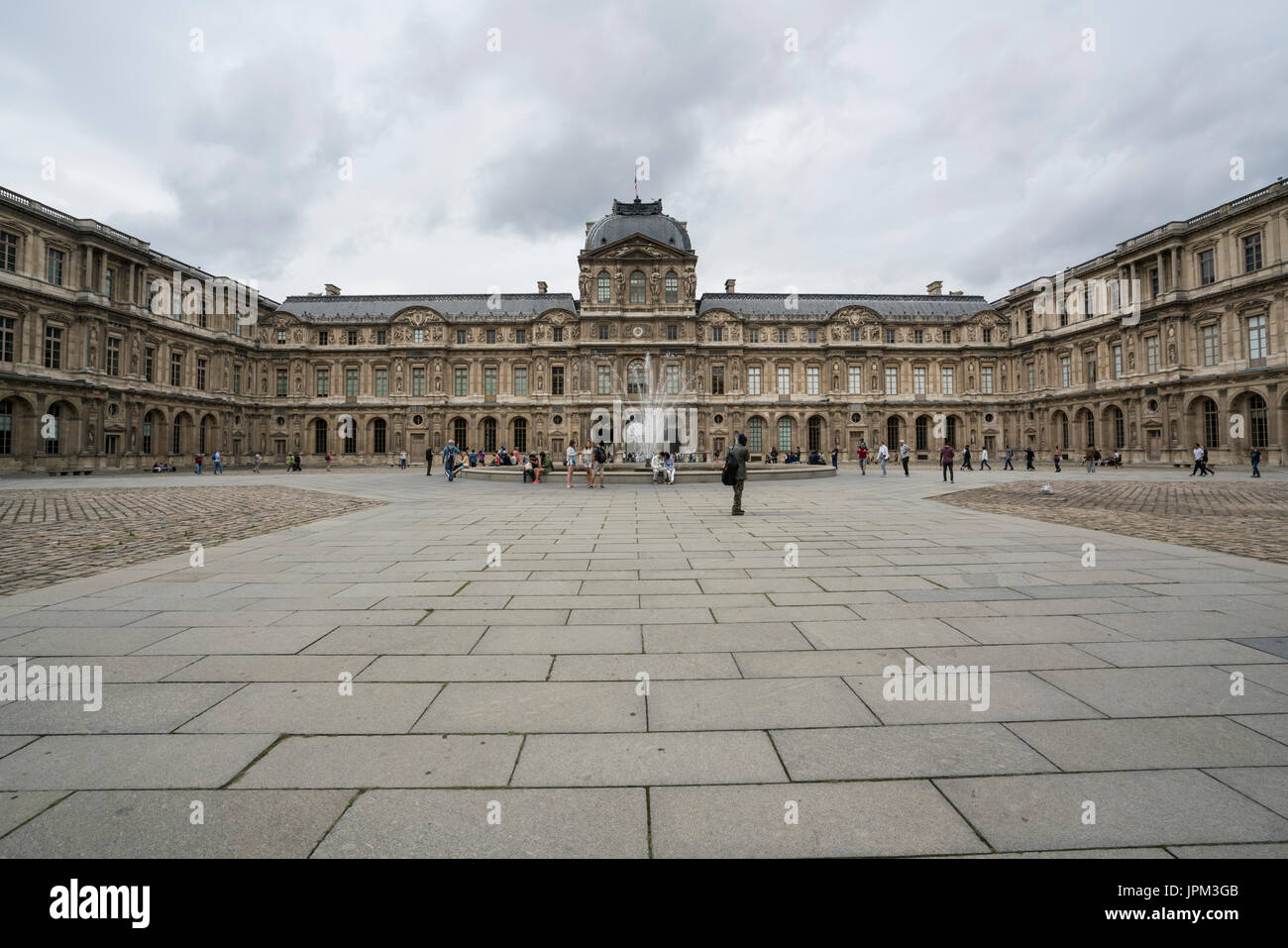 Square court of the louvre, paris hi-res stock photography and images ...