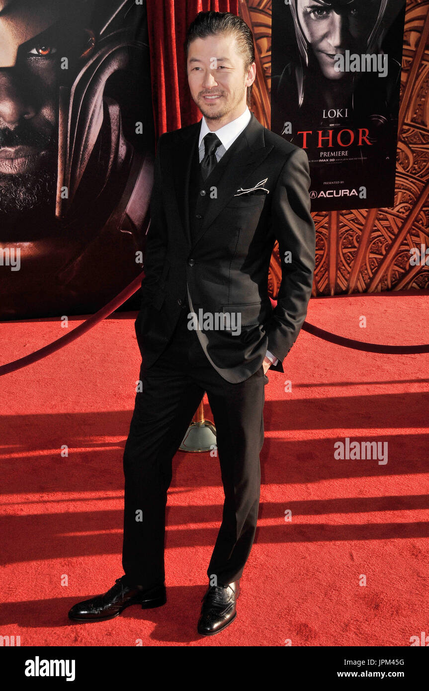 Tadanobu Asano at the Los Angeles Premiere of "THOR" held at the El ...