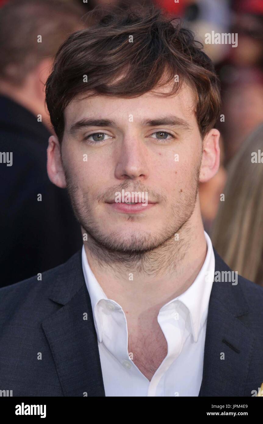 Actor Sam Claflin arrives at the world premiere for Walt Disney's ...
