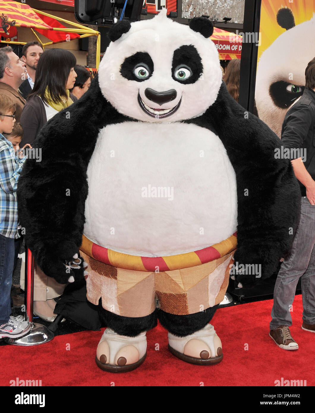 Po the Panda at the Los Angeles Premiere of "Kung Fu Panda 2" held at ...