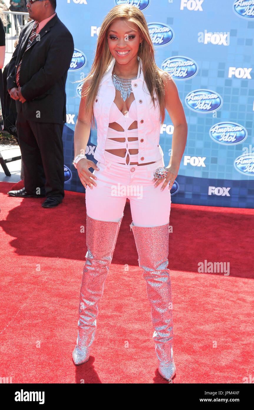 Ashthon Jones at the American Idol Season 10 Finale held at the Nokia ...