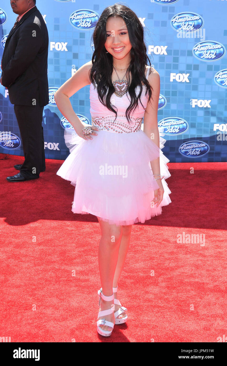 Thia Megia at the American Idol Season 10 Finale held at the Nokia ...