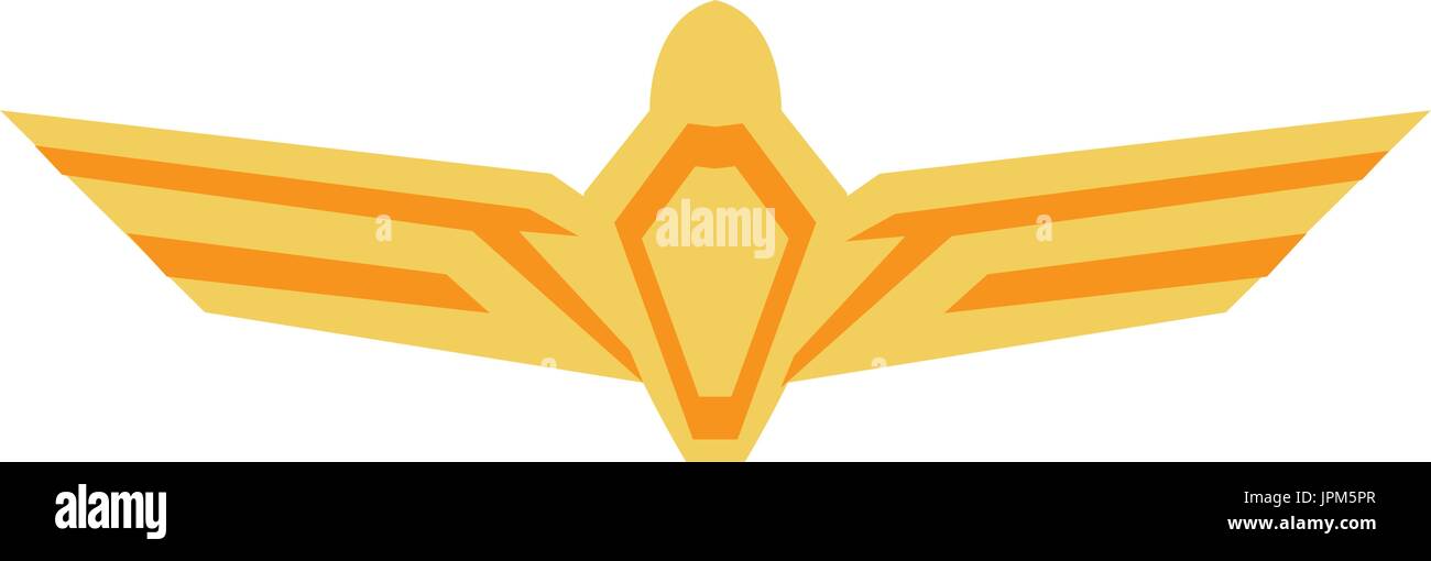 aviation emblem badge military and civil aviation icon Stock Vector ...