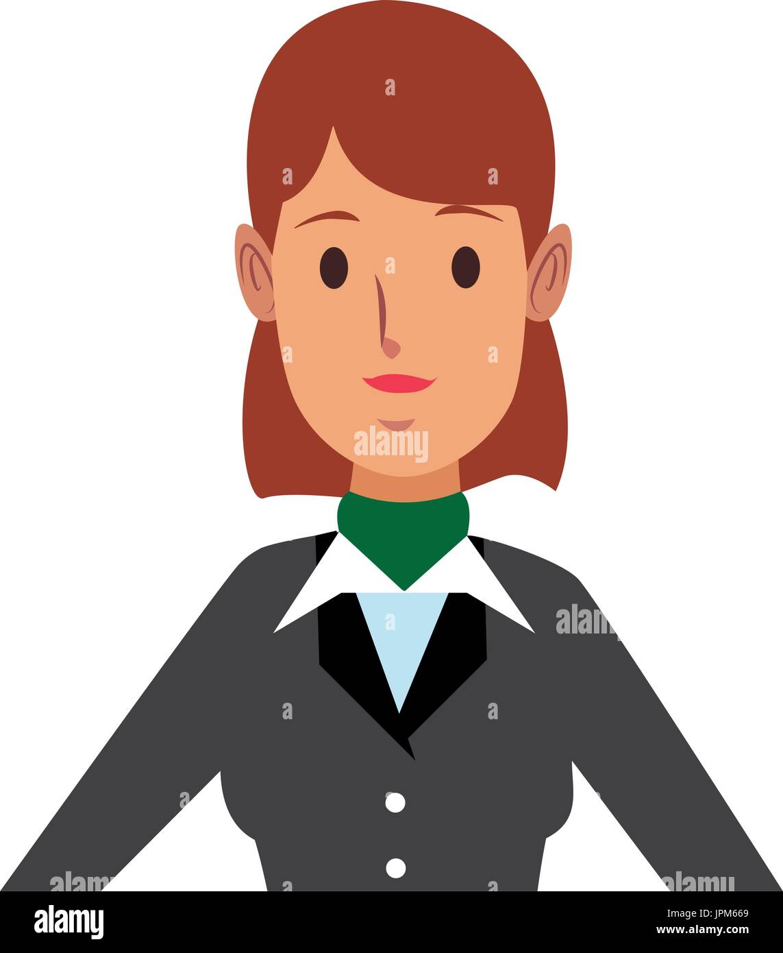 portrait woman character employee work person Stock Vector Image & Art ...