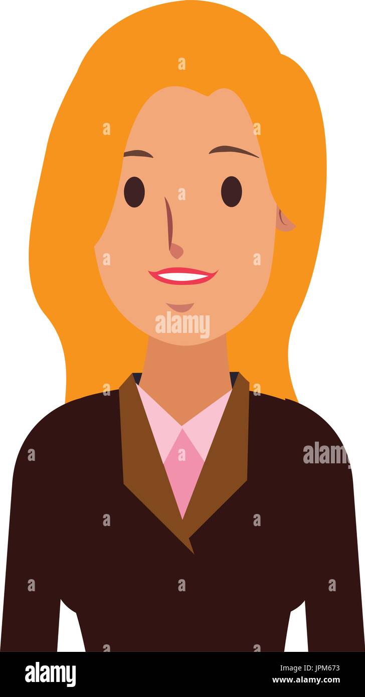 portrait woman character employee work person Stock Vector Image & Art ...