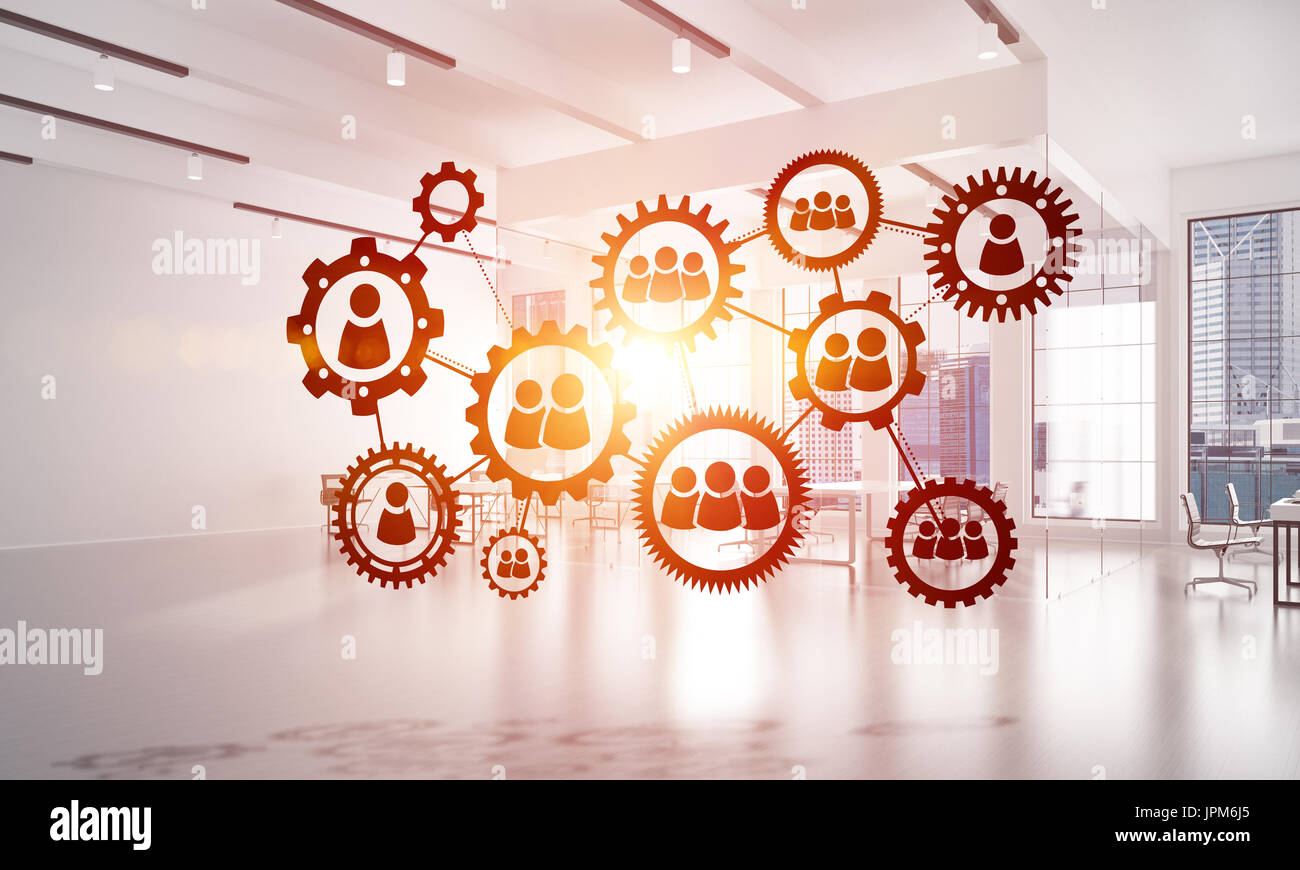 Networking and wireless connection as concept for effective modern ...