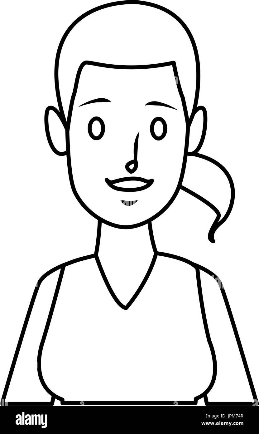 portrait woman character employee work person Stock Vector Image & Art ...