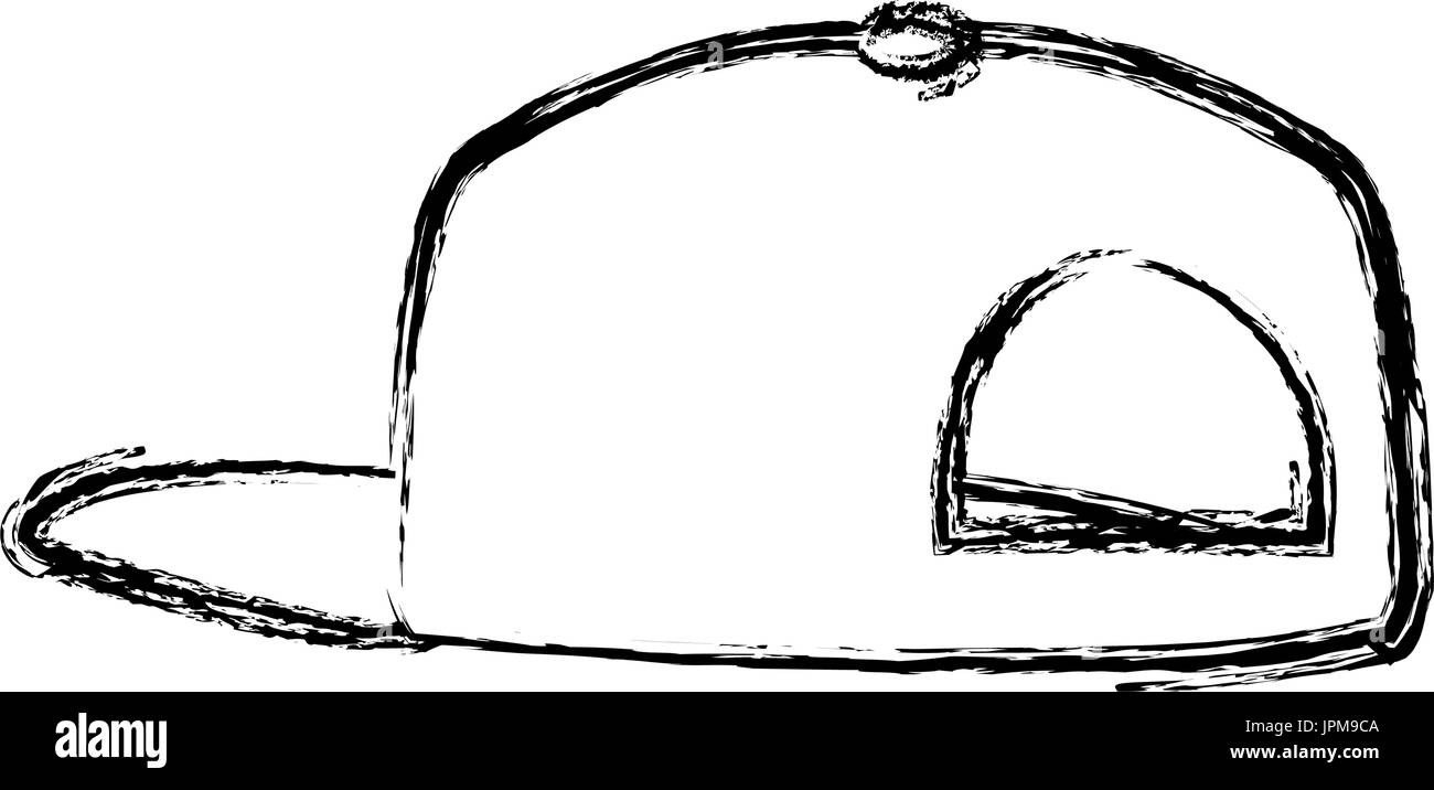 baseball cap sport accessory fashion back view Stock Vector Image & Art ...