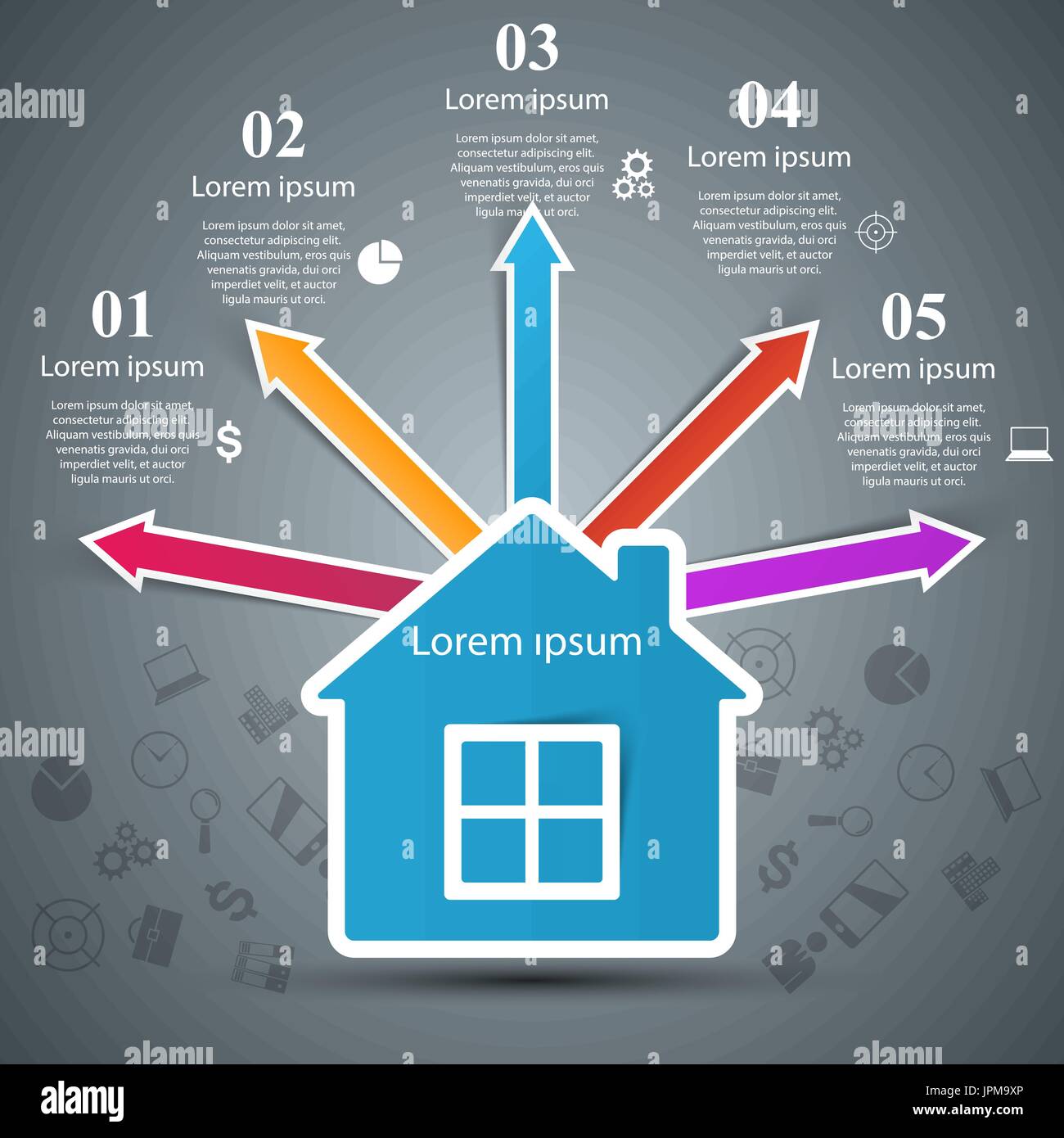 House building chart model design Stock Vector Images - Alamy