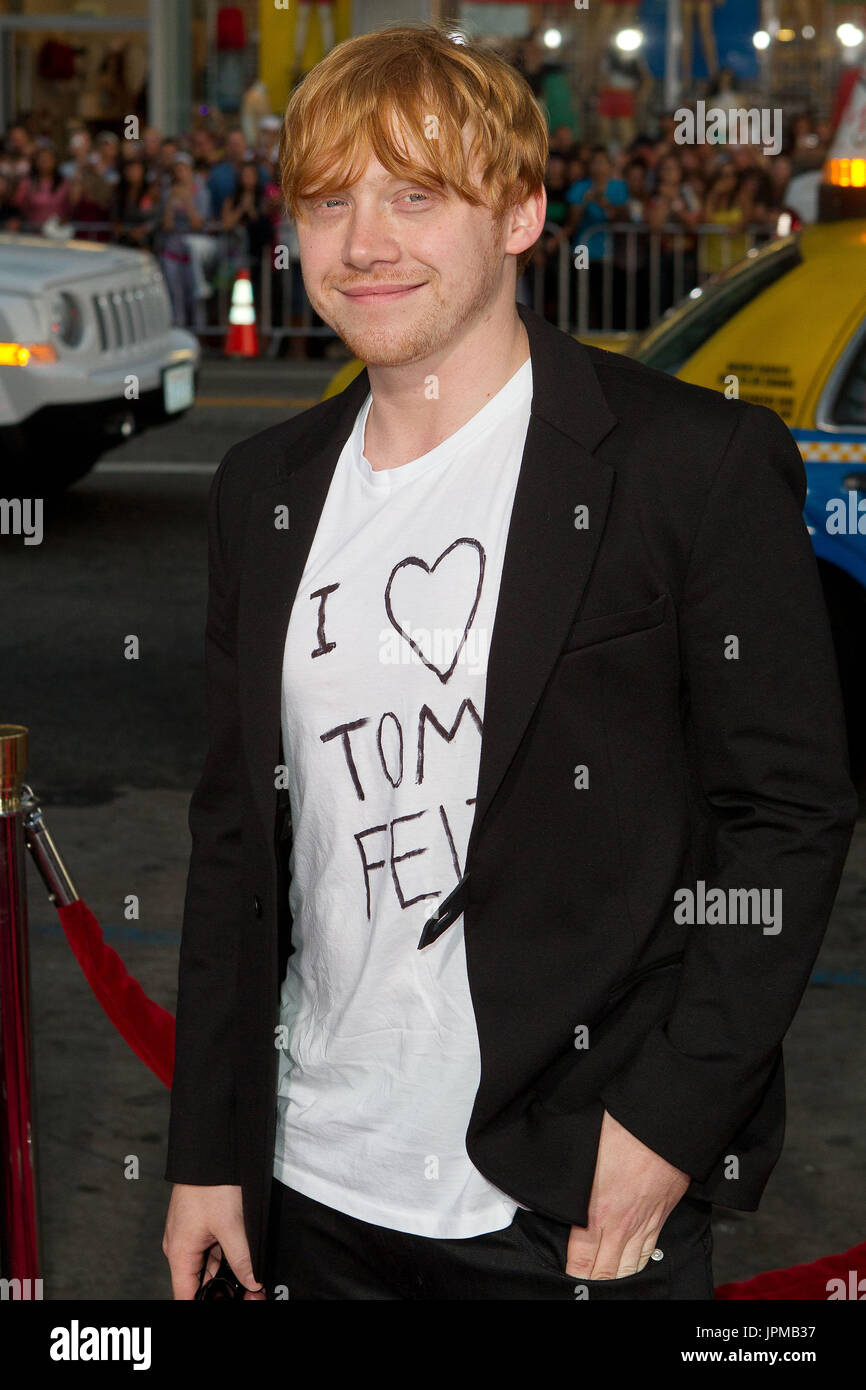 Rupert Grint at the Los Angeles Premiere of "Rise Of The Planet Of The ...