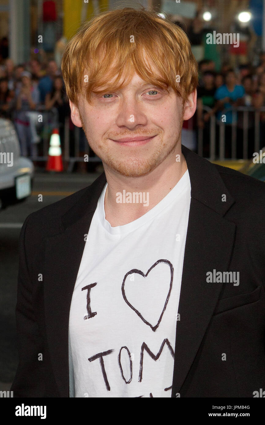 Rupert Grint at the Los Angeles Premiere of "Rise Of The Planet Of The ...