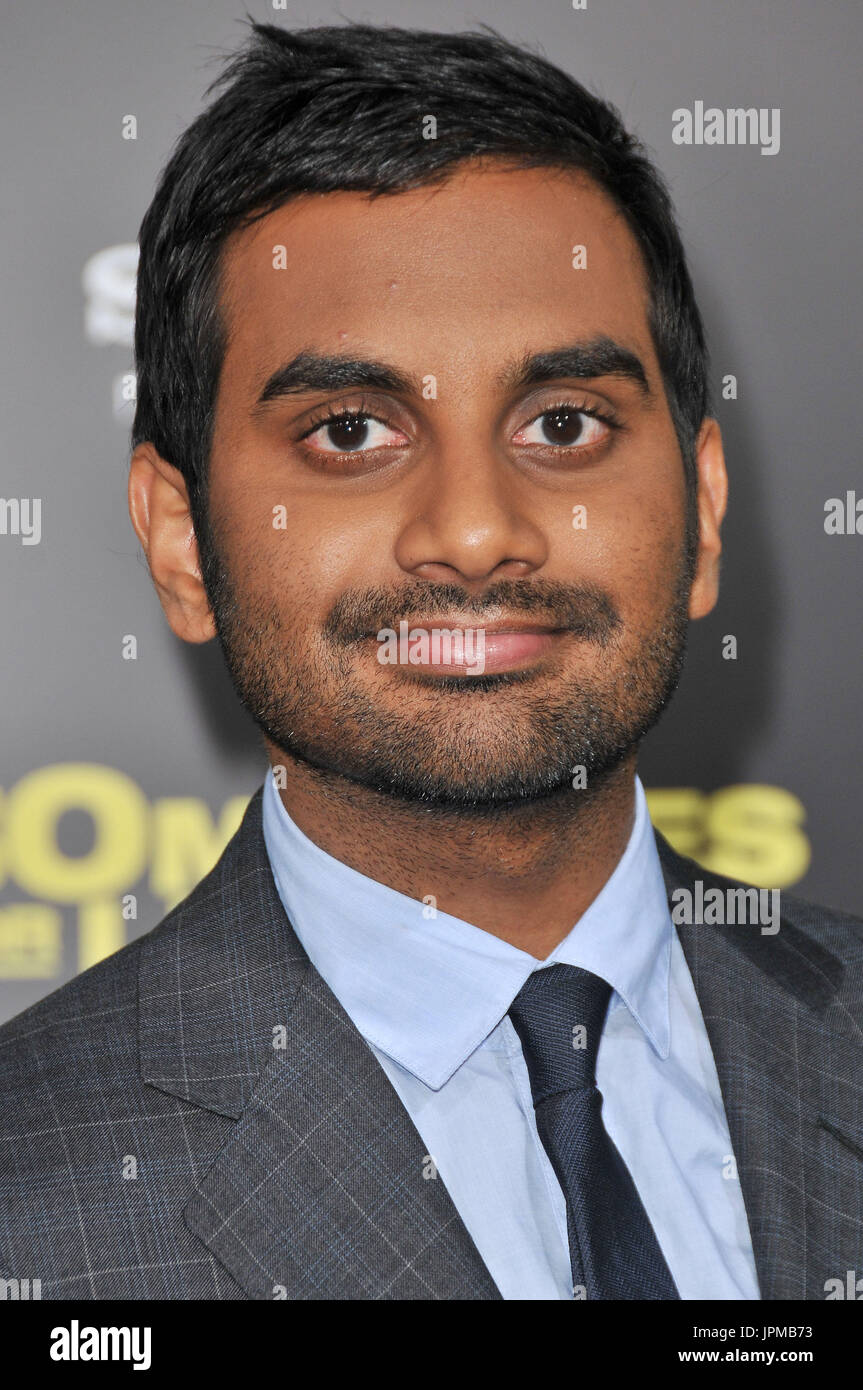 Aziz Ansari at the Los Angeles Premiere of "30 Minutes Or Less" held at ...