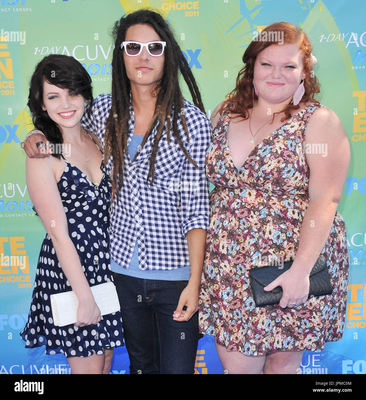 Glee Project - Lindsay Pearce, Samuel Larson & Hannah McIalwain at the ...