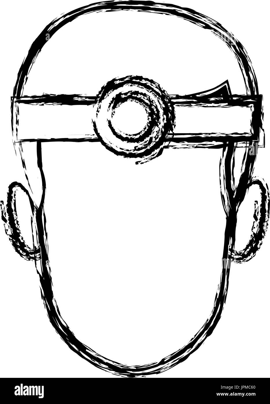 Professional male doctor character Black and White Stock Photos ...