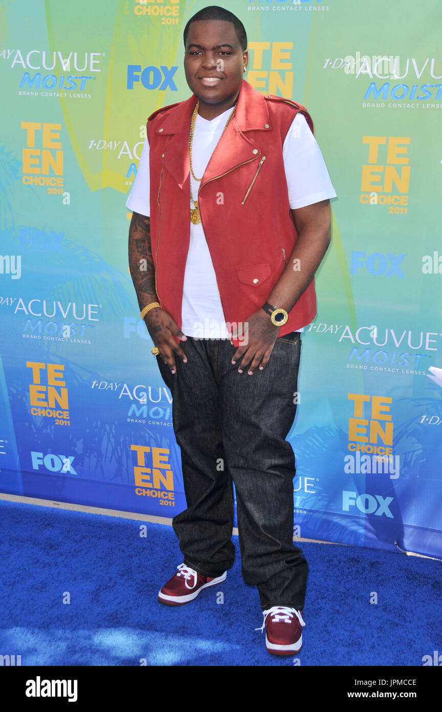 Sean Kingston at the 2011 Teen Choice Awards - Arrivals held at the ...