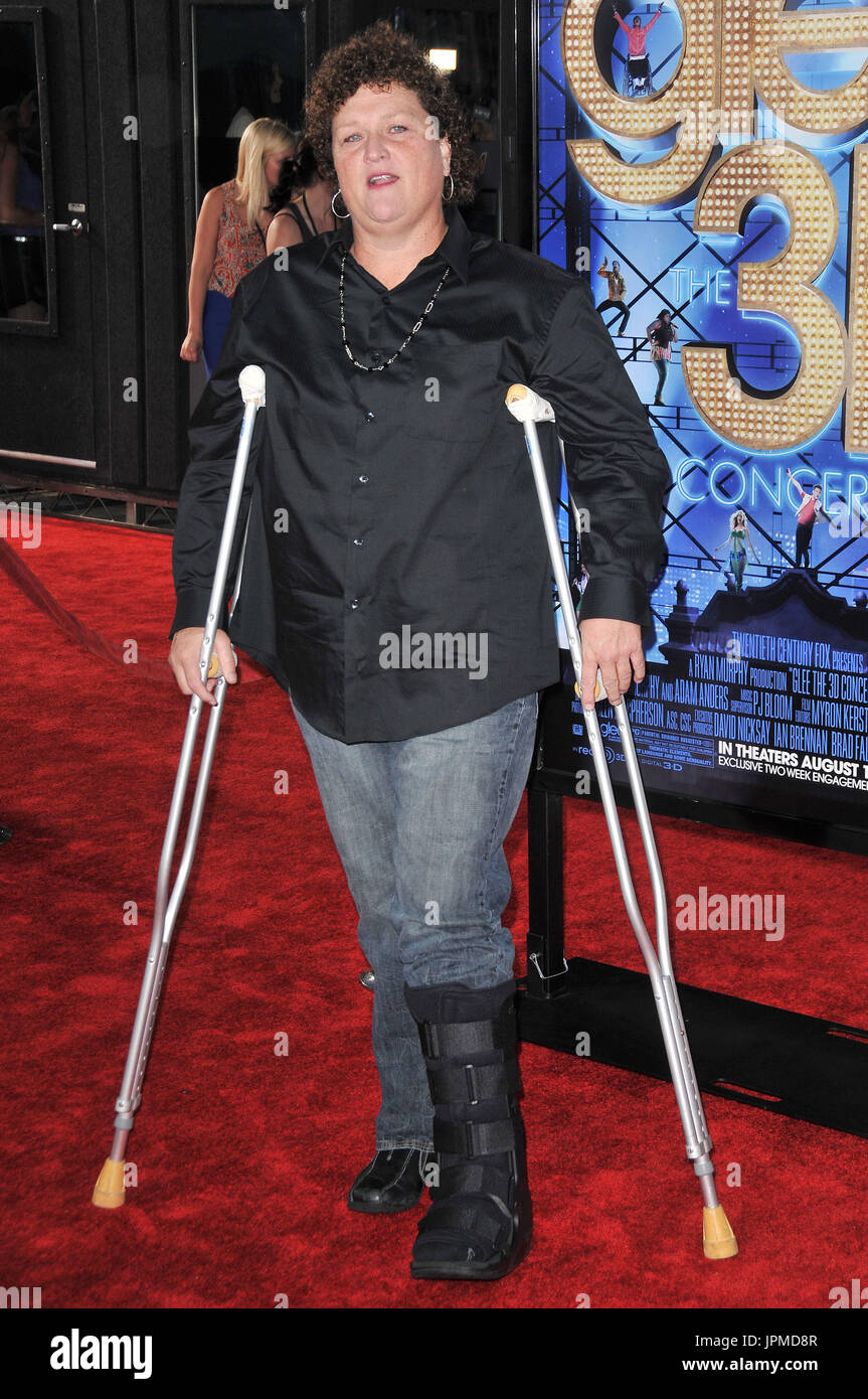 Dot Marie Jones at the Los Angeles Premiere of "Glee: The 3D Concert ...