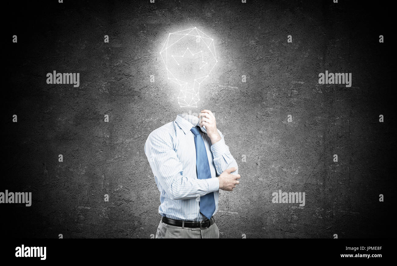 Man thinking over his idea Stock Photo - Alamy